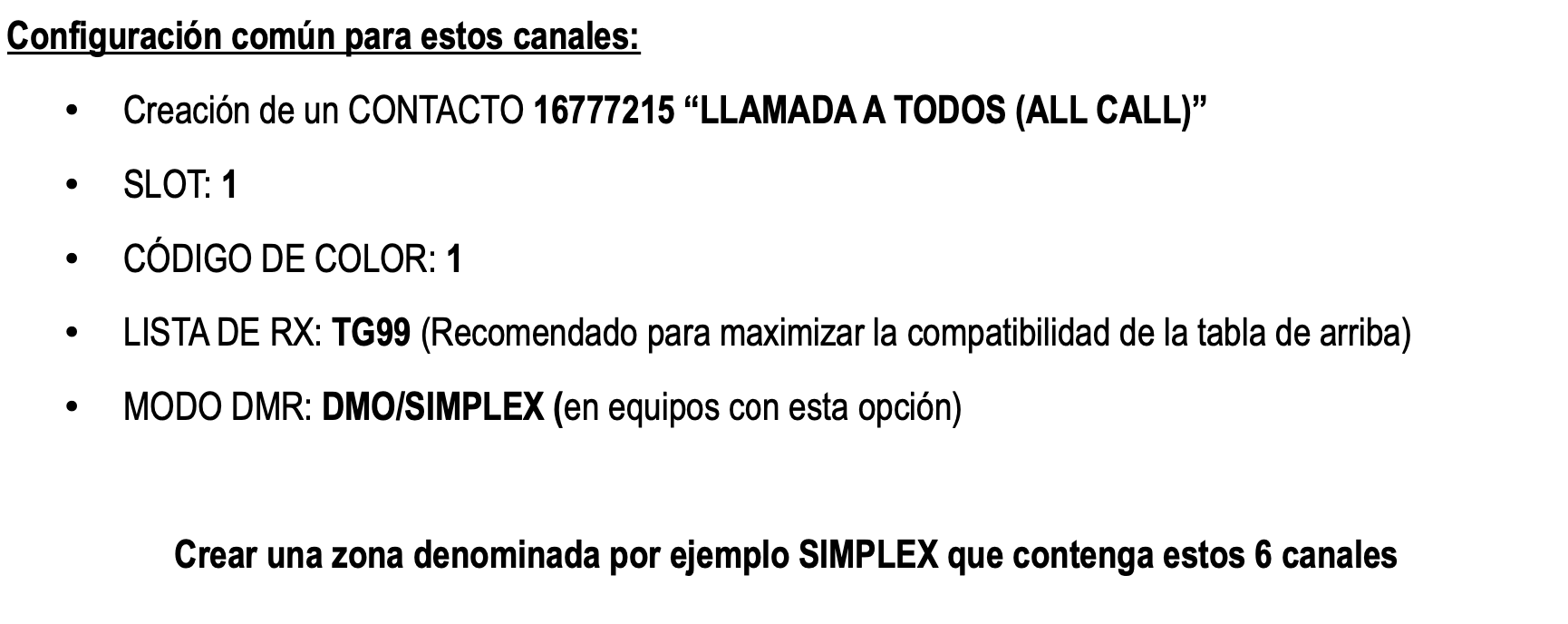 Ejercicio EMCOMNET2/DMR Simplex el 9 de Abril – Unión de ...